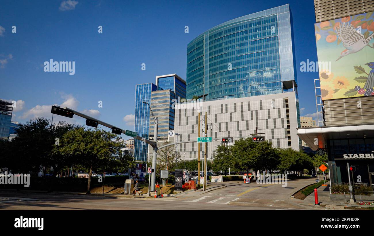 Field street in Downtown Dallas - DALLAS, UNITED STATES - OCTOBER 30 ...
