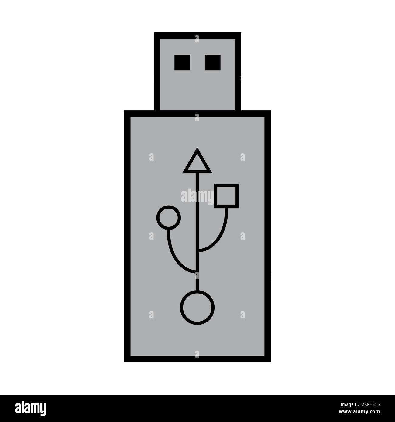 USB icon technology, connect device sign, electronic portable symbol ...