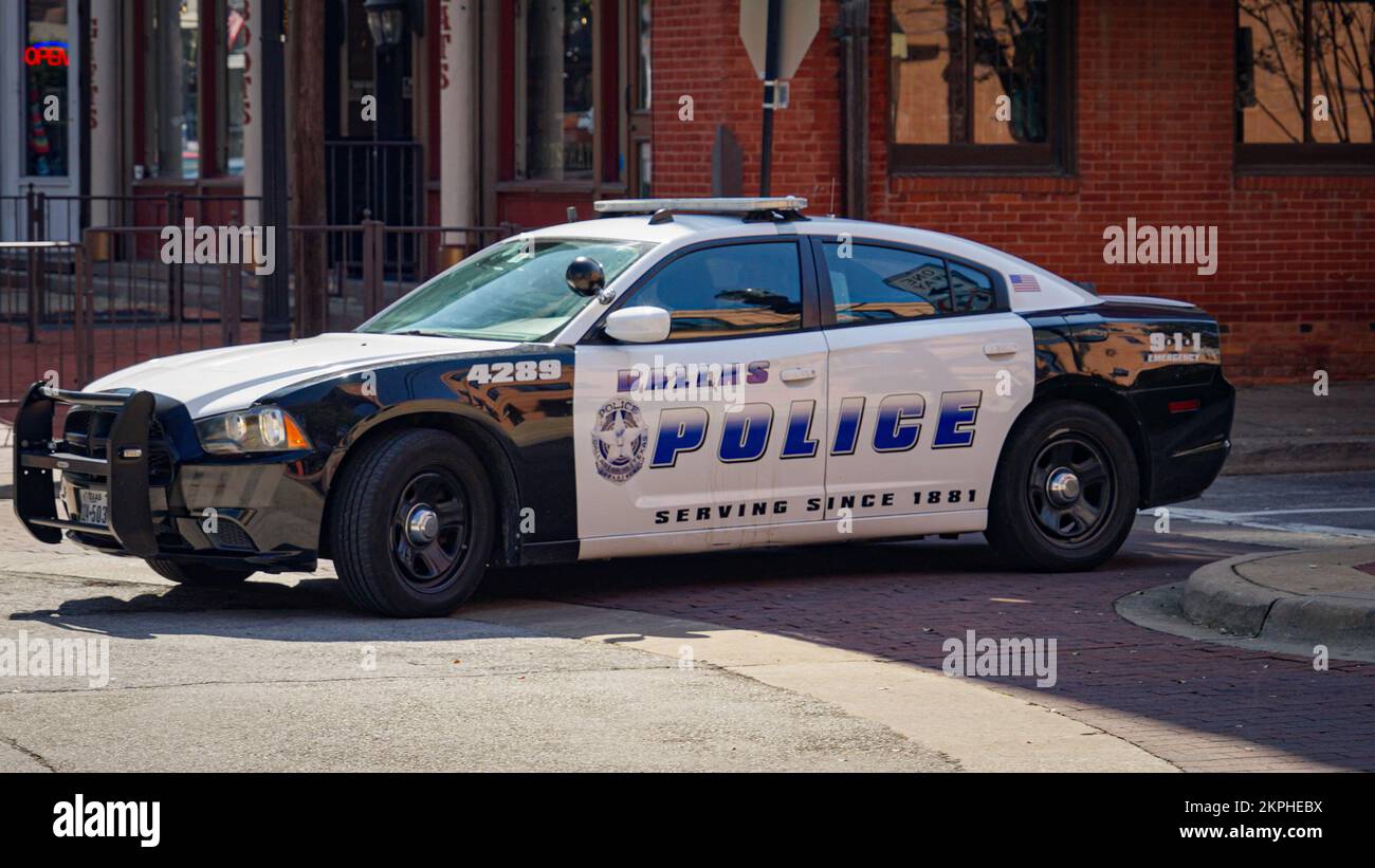 Dallas Police Car on duty - DALLAS, UNITED STATES - OCTOBER 30, 2022 ...