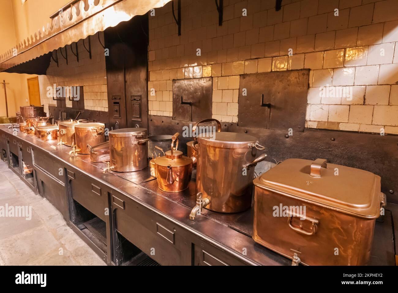 England, East Sussex, Brighton, The Royal Pavilion, The Great Kitchen ...