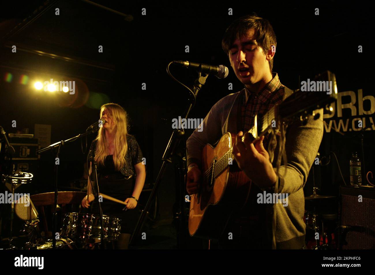 THE SLOW CLUB, EARLY GIG, 2007: Singer and guitarist Charles Watson and ...