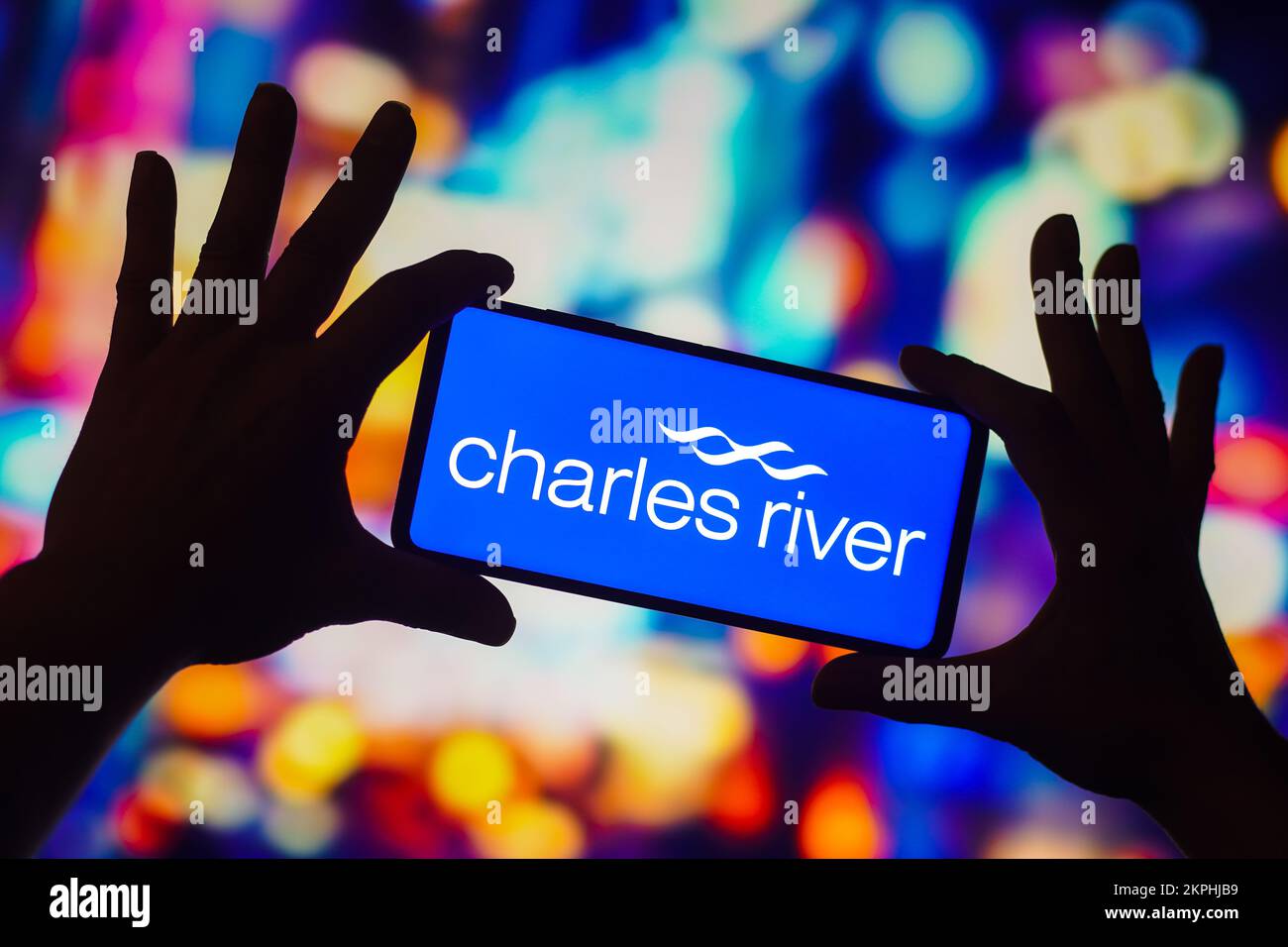 In this photo illustration, the Charles River Laboratories ...