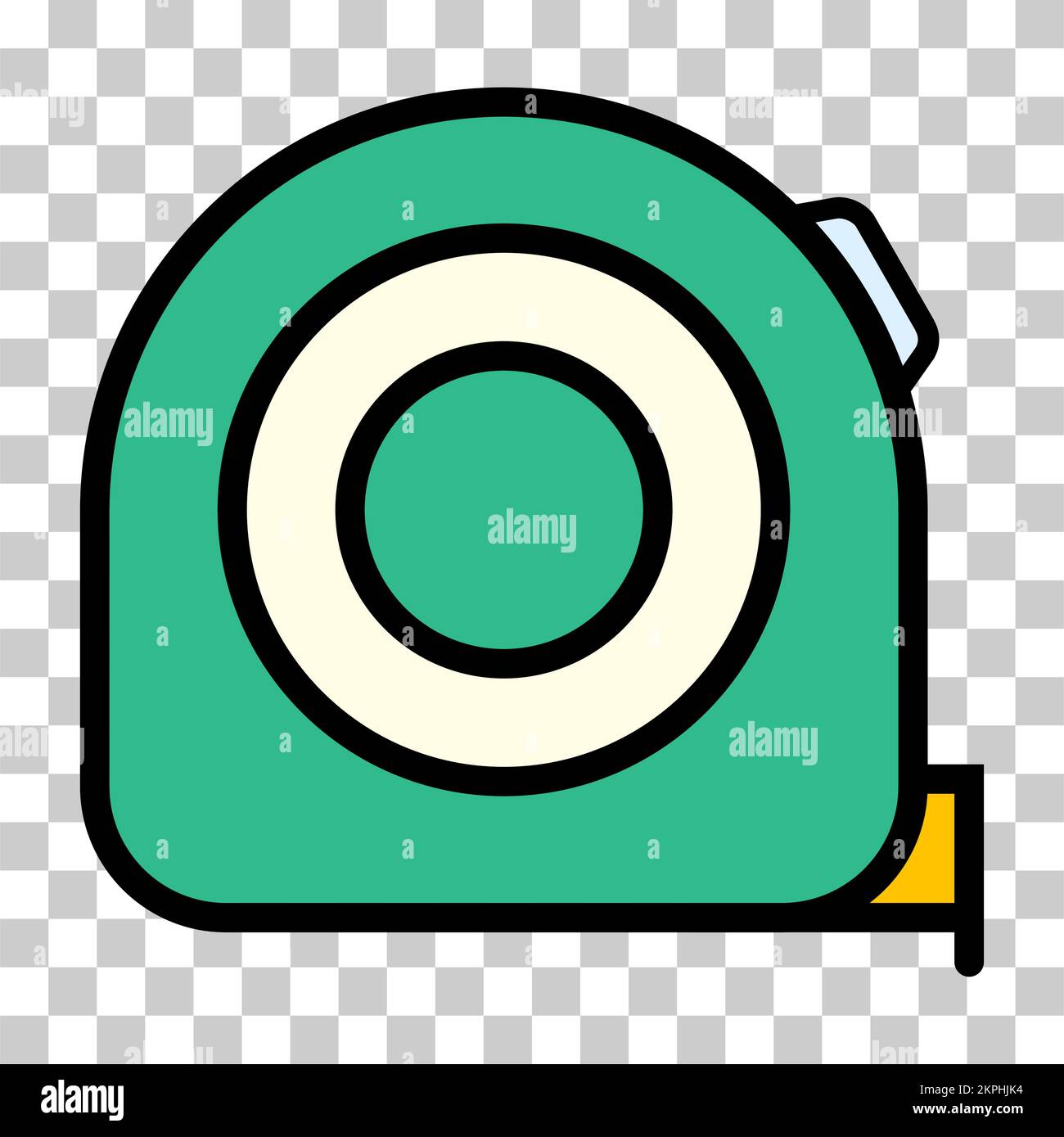 Measurement tape icon, measure tool concept design symbol, instrument ...