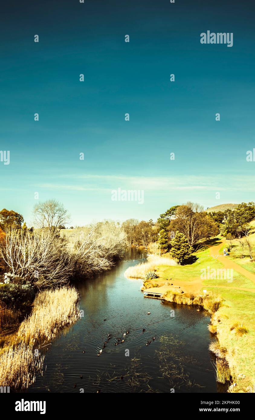 Vertical river background on Richmonds Coal River, taken from the ...