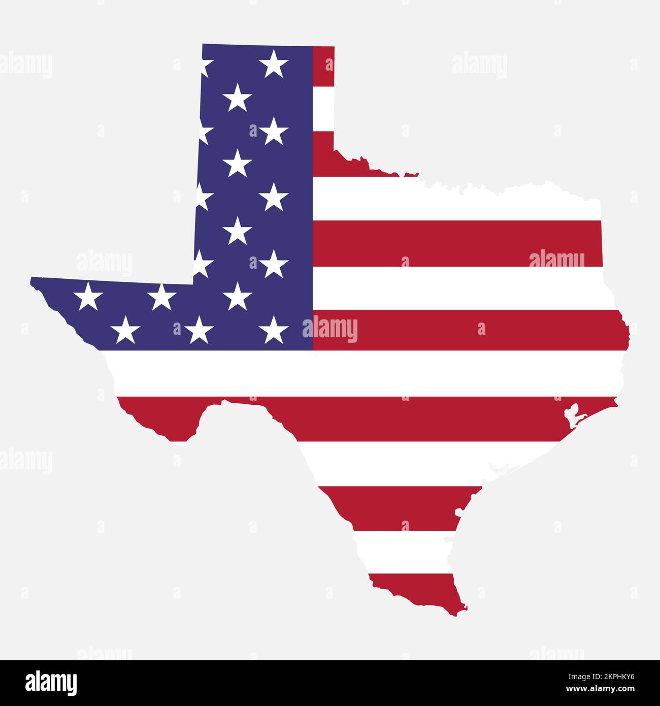Texas map shape, united states of america. Flat concept icon symbol ...