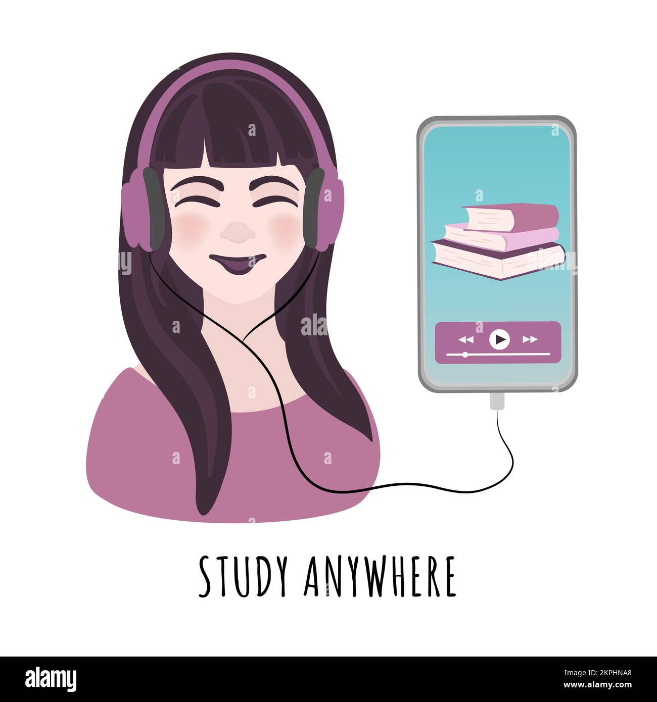 Study anywhere Stock Vector Images - Alamy