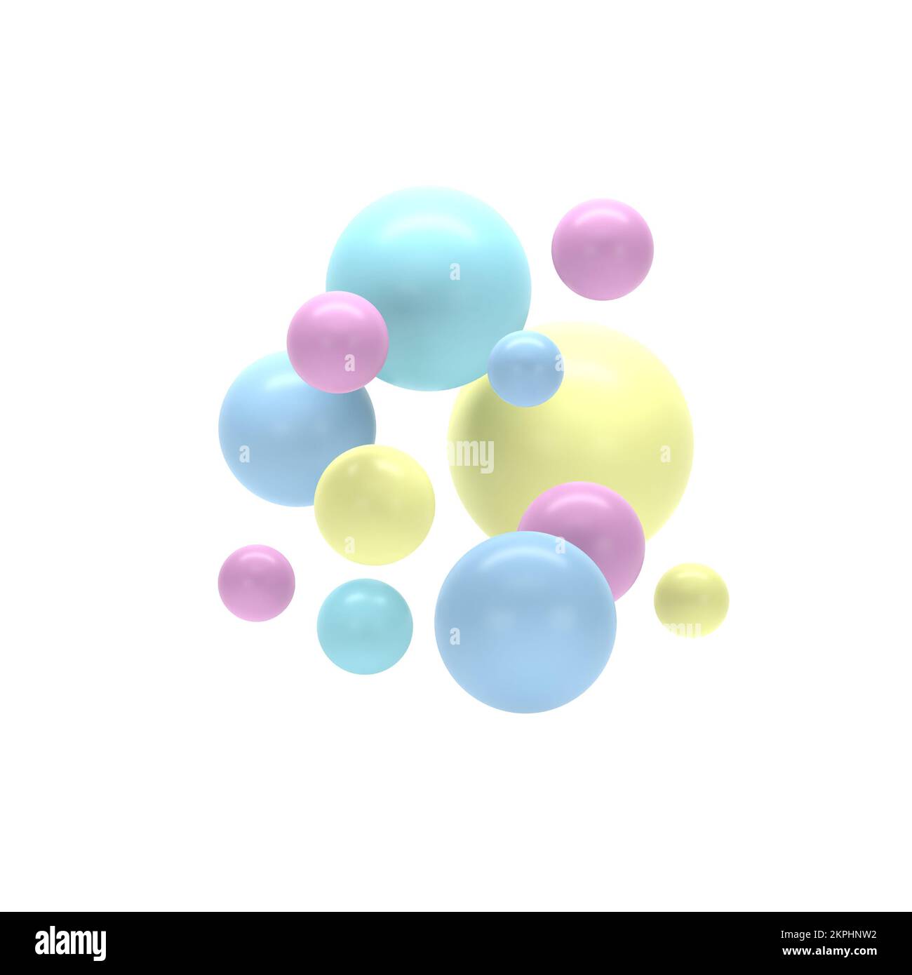 Abstract 3d composition pastel Cut Out Stock Images & Pictures - Alamy