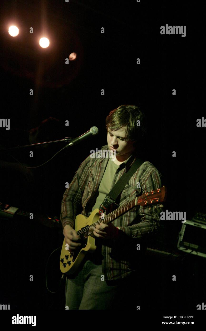 Singer and guitarist Todd Marriott of I Was A Cub Scout. Photographed ...