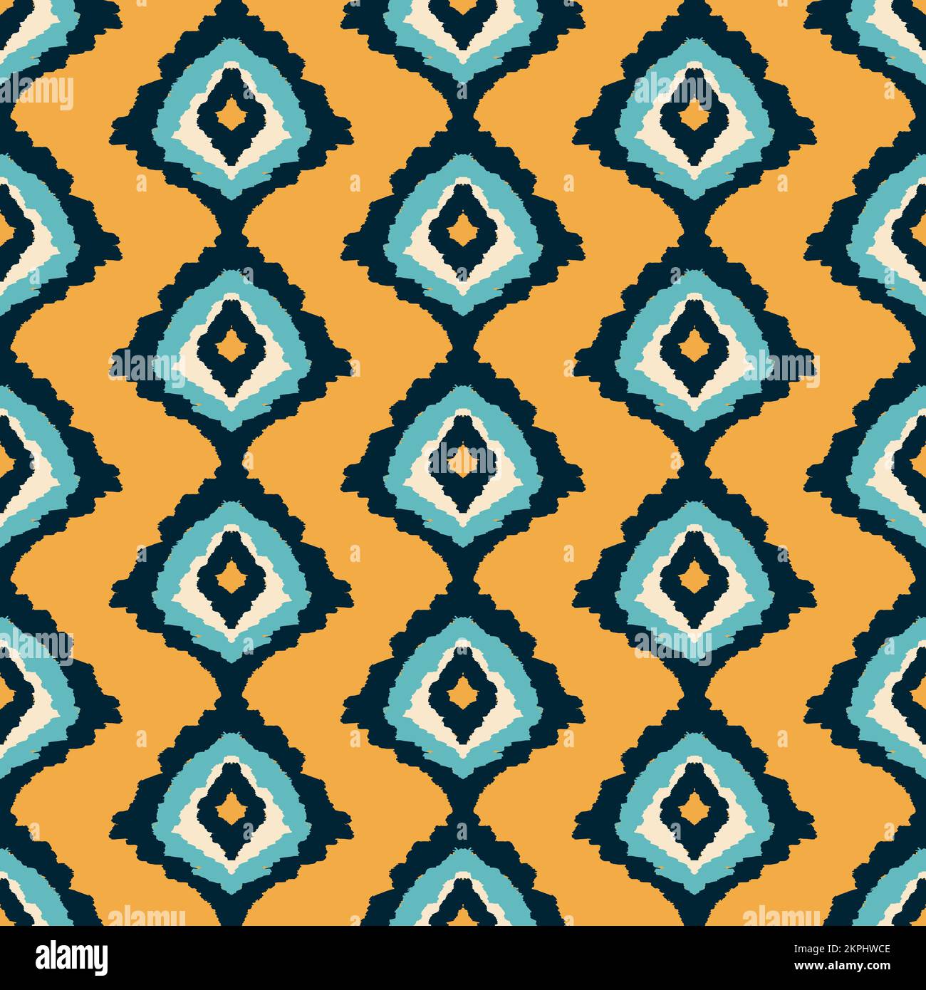 Tribal Ikat Vector Chevron Indian Seamless Pattern Stock Vector Image ...