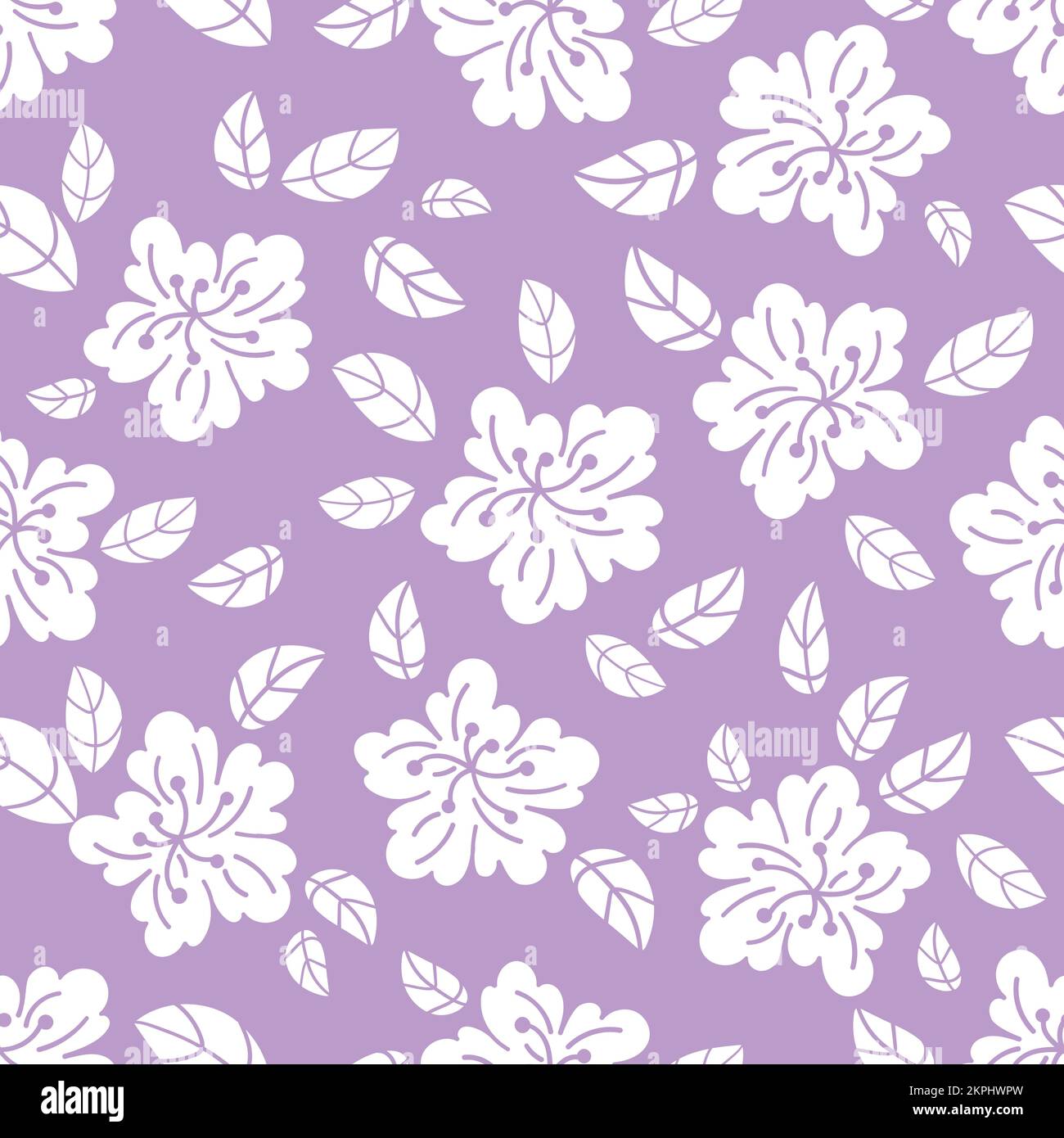 WHITE FLOWER And Leaves Of Abstract Tropical Plants Southern Countries ...