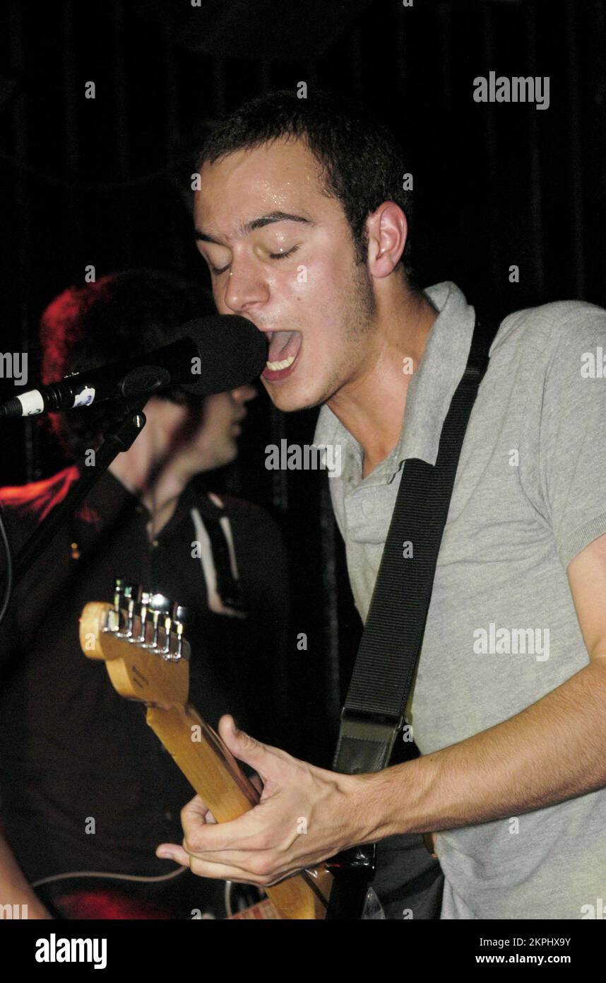 TOM SMITH, YOUNG THE EDITORS, 2005: A young singer Tom Smith of THE ...
