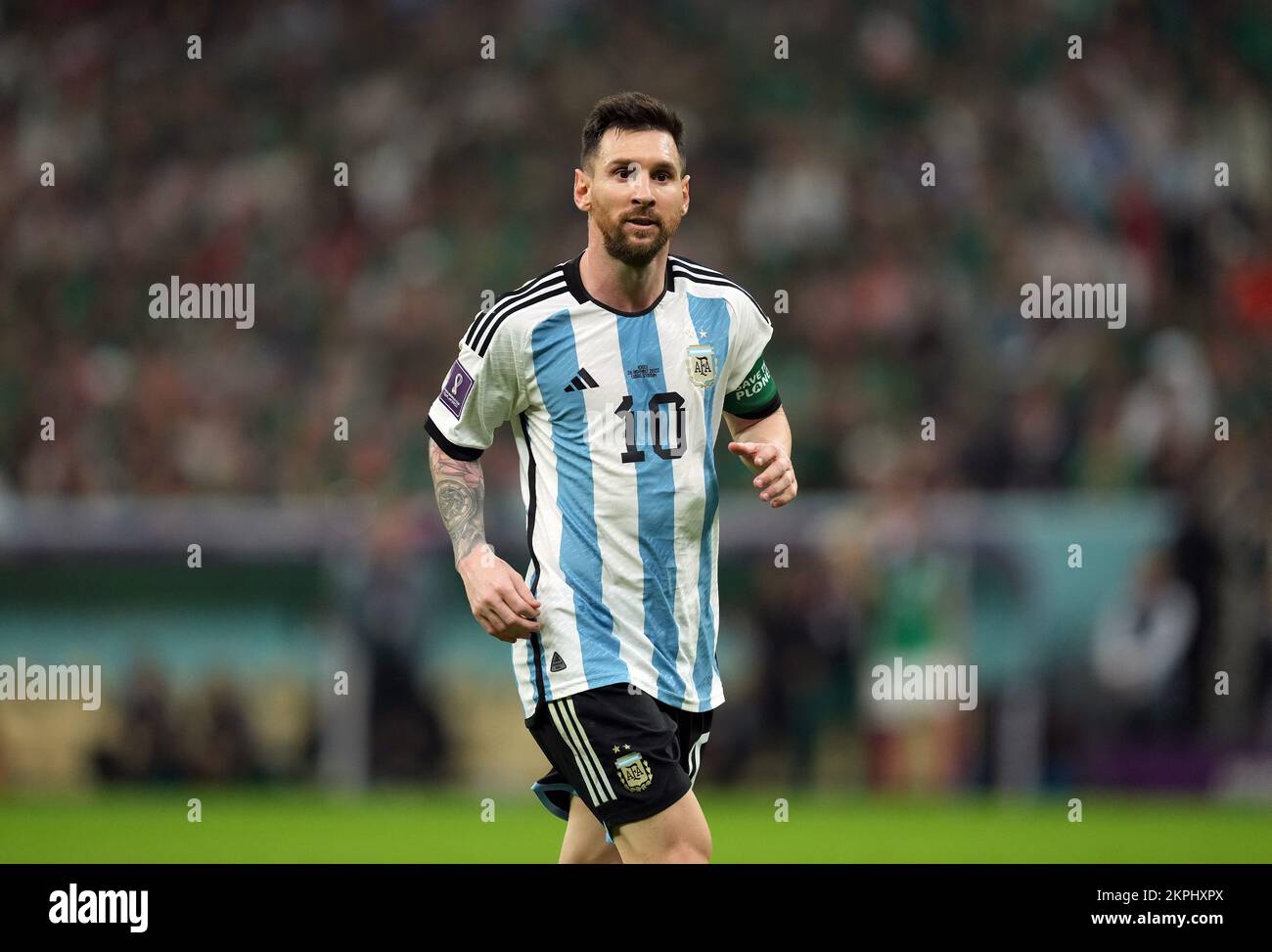 Argentina's Lionel Messi during the FIFA World Cup Group C match at the ...