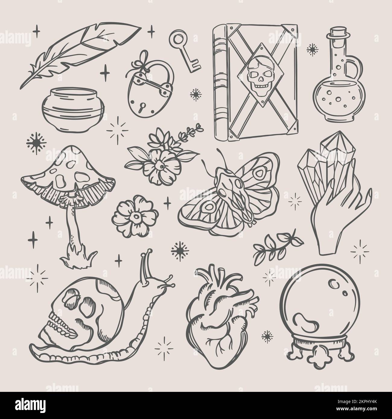 Esoteric Objects Stock Vector Images Alamy