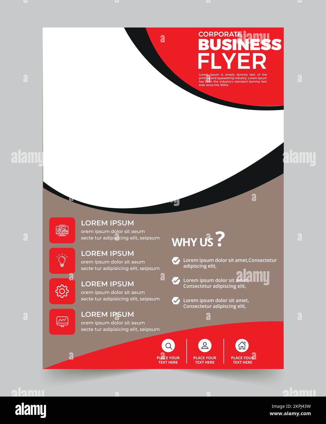 Professional business flyer design template for business Stock Vector ...