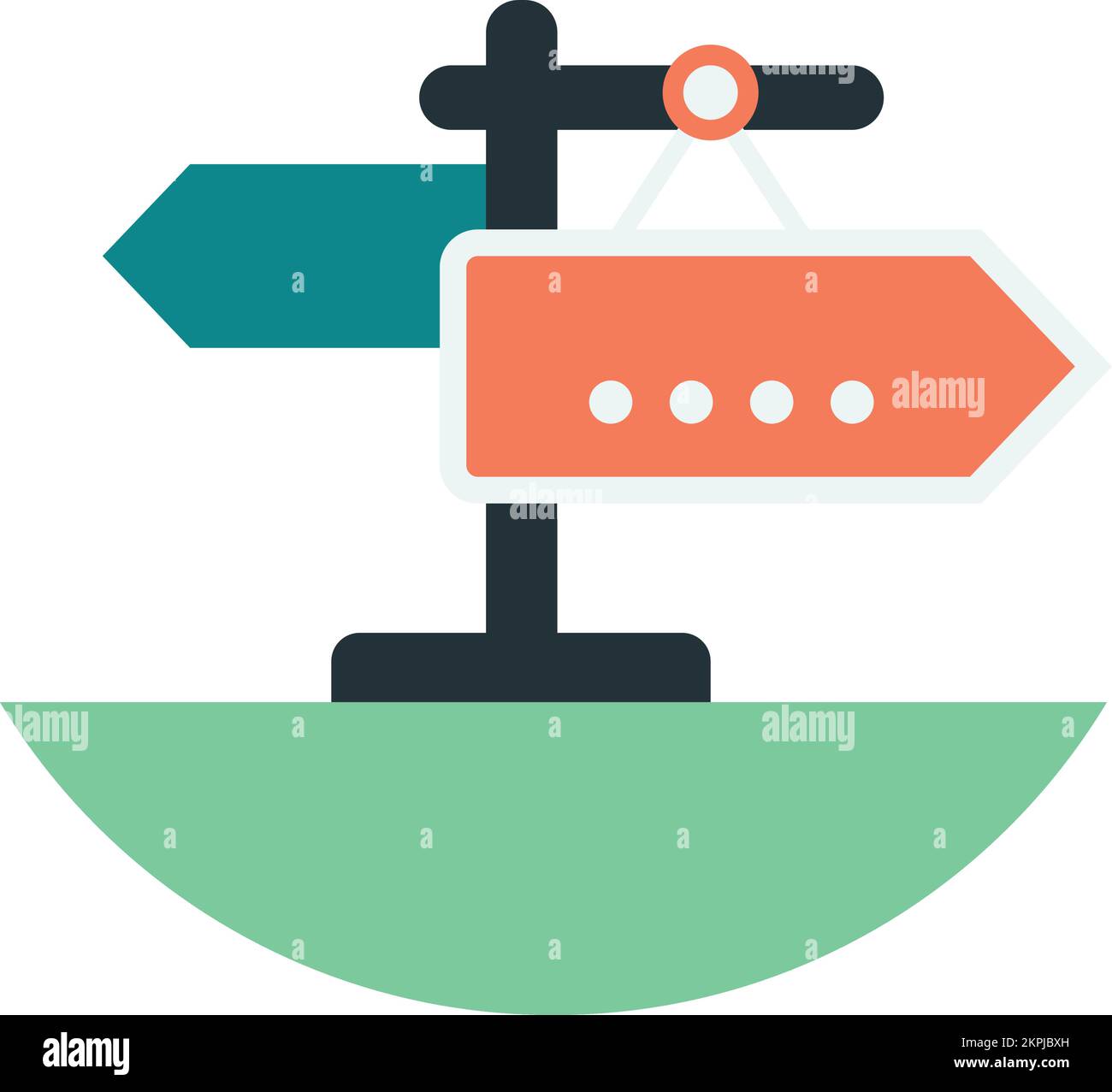 junction sign illustration in minimal style isolated on background ...
