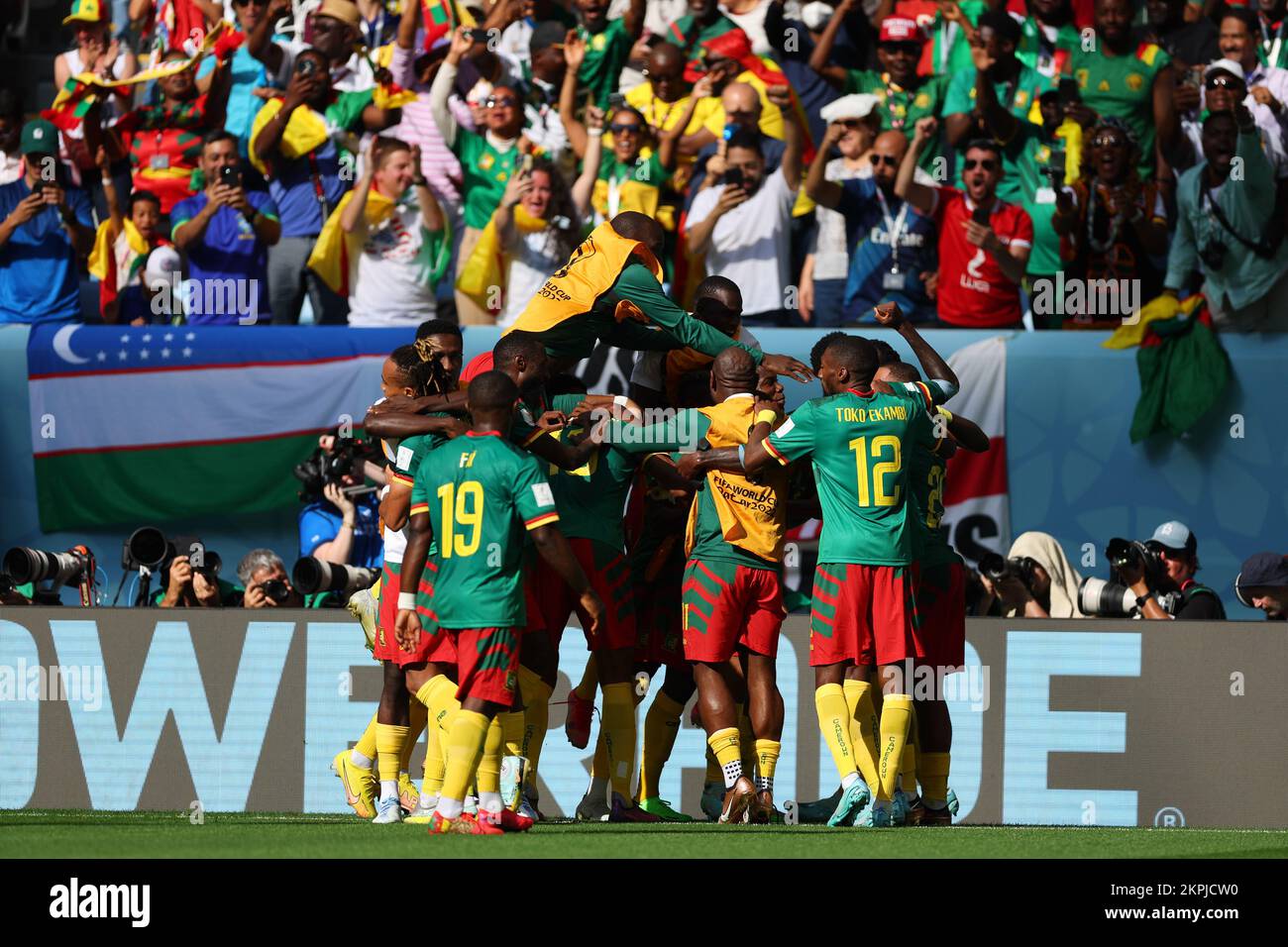 Al Wakrah, Qatar. 28th Nov, 2022. Cameroon team group (CMR) Football ...