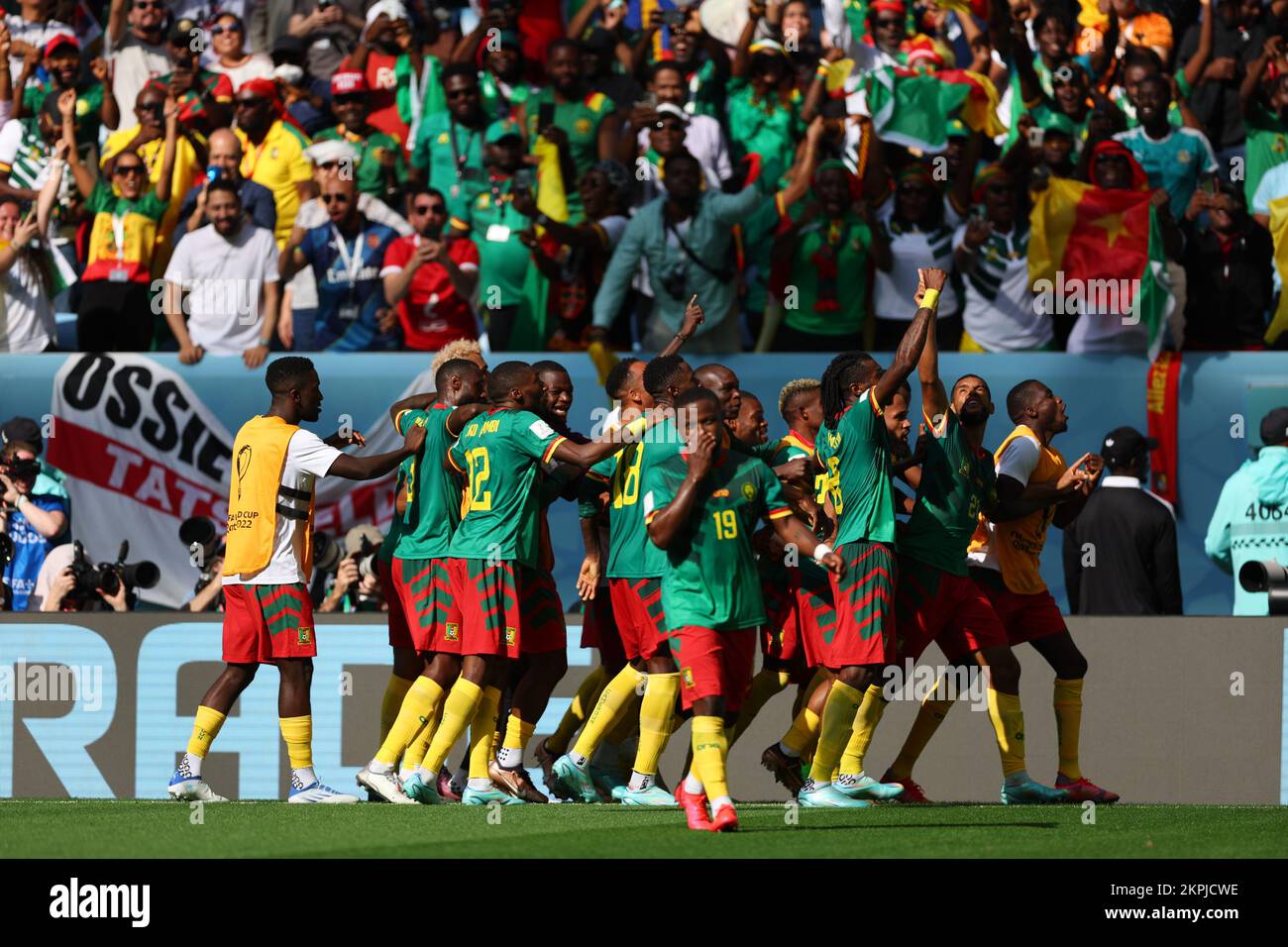Al Wakrah, Qatar. 28th Nov, 2022. Cameroon team group (CMR) Football ...