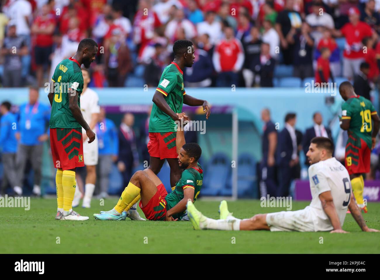 Al Wakrah, Qatar. 28th Nov, 2022. Cameroon team group (CMR) Football ...