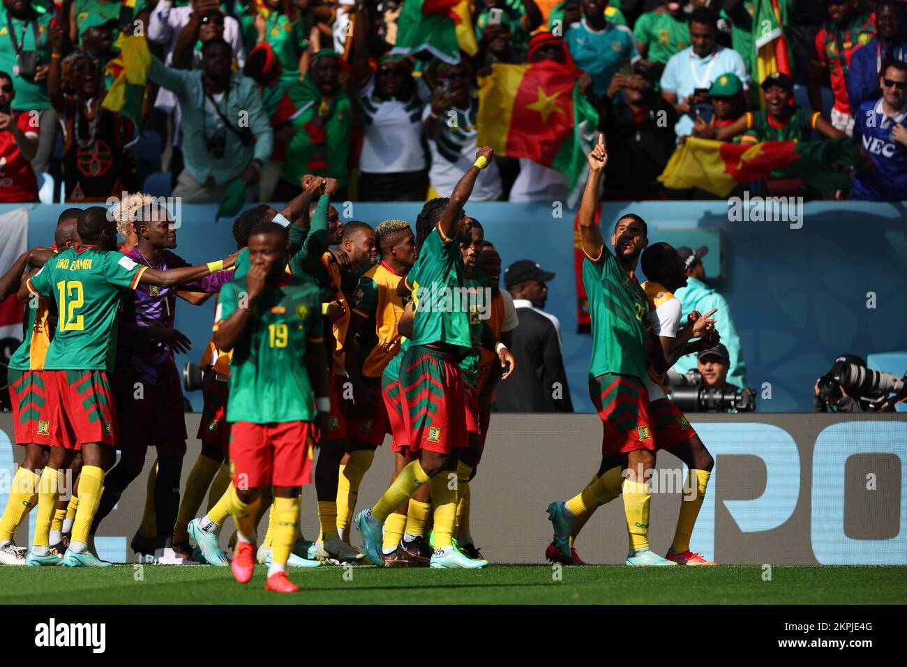 Al Wakrah, Qatar. 28th Nov, 2022. Cameroon team group (CMR) Football ...