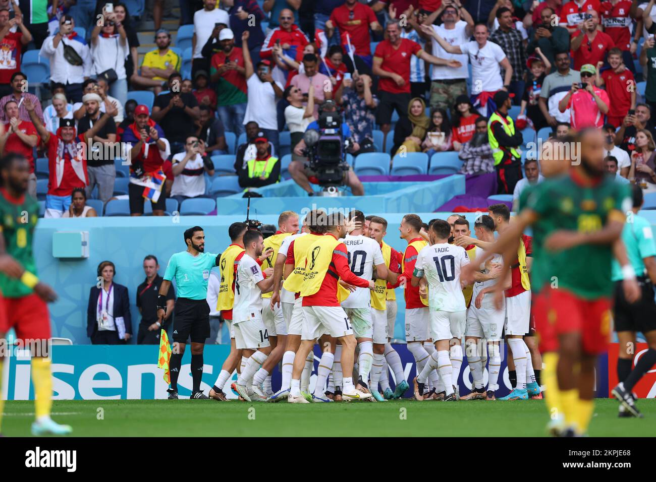 Al Wakrah, Qatar. 28th Nov, 2022. Serbia team group (SRB) Football ...
