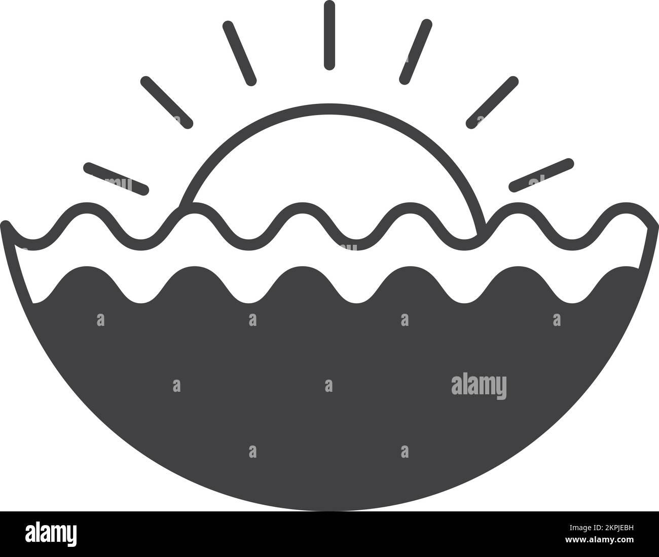 Minimal sunset image Stock Vector Images - Alamy