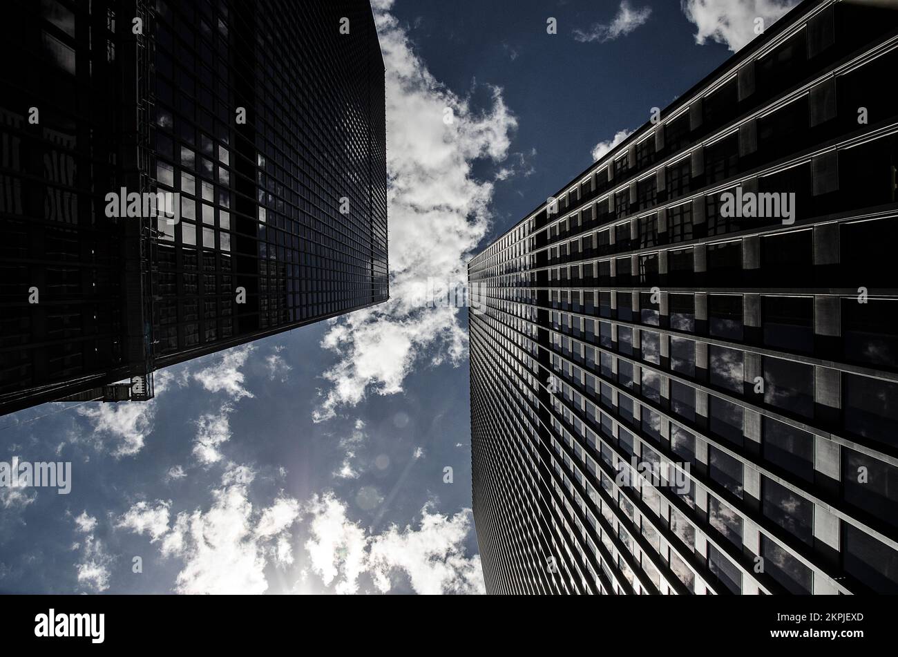 Commercial design modern buildings with perspective view hi-res stock ...