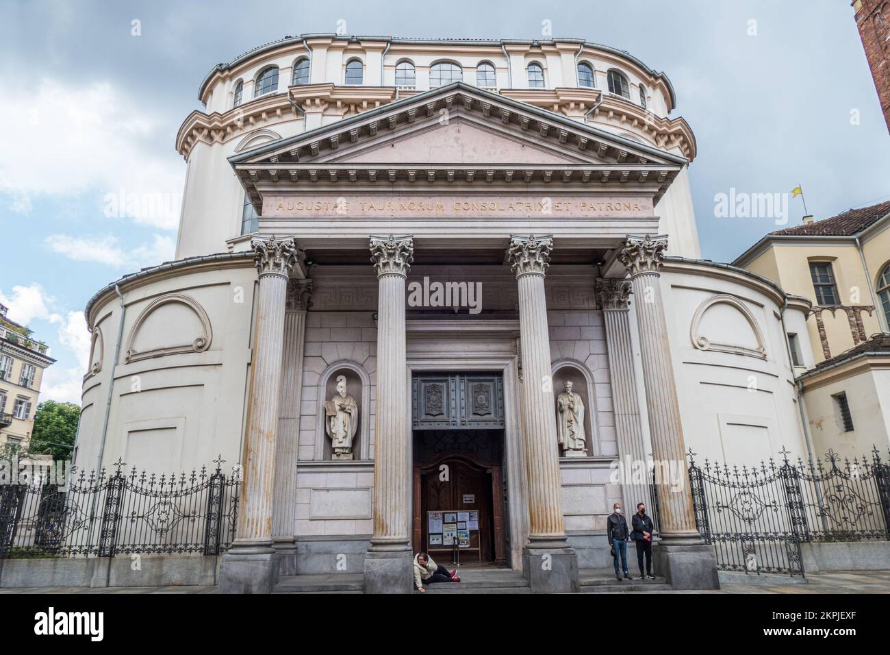 Turin, Italy - 05-06-2022: The Sanctuary of Consolata in baroque style ...