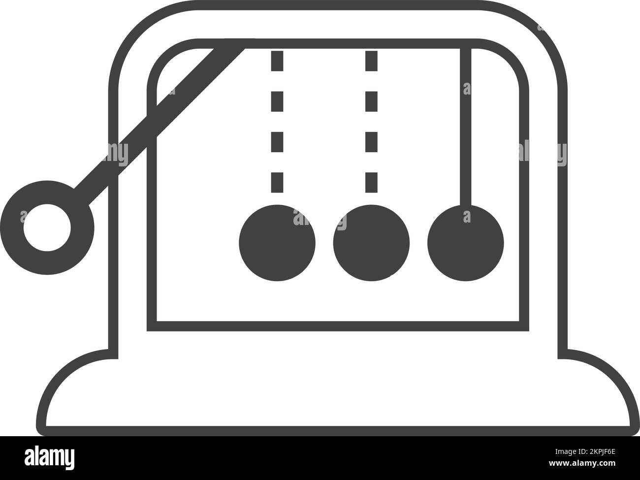 Balance ball illustration in minimal style isolated on background Stock ...