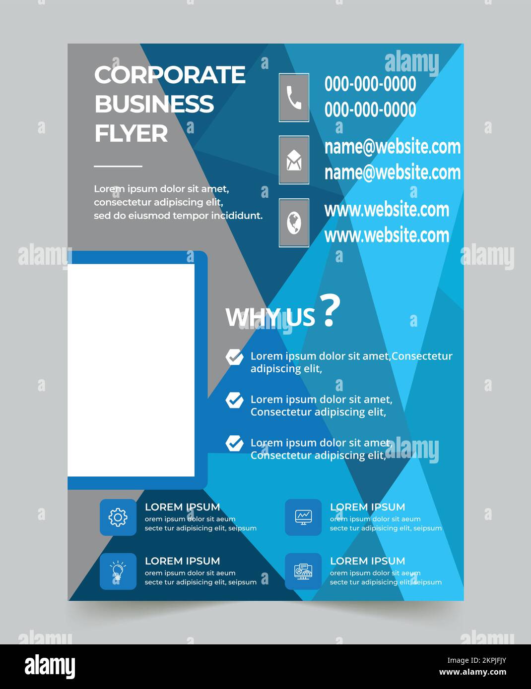 Professional business flyer design template for business Stock Vector ...