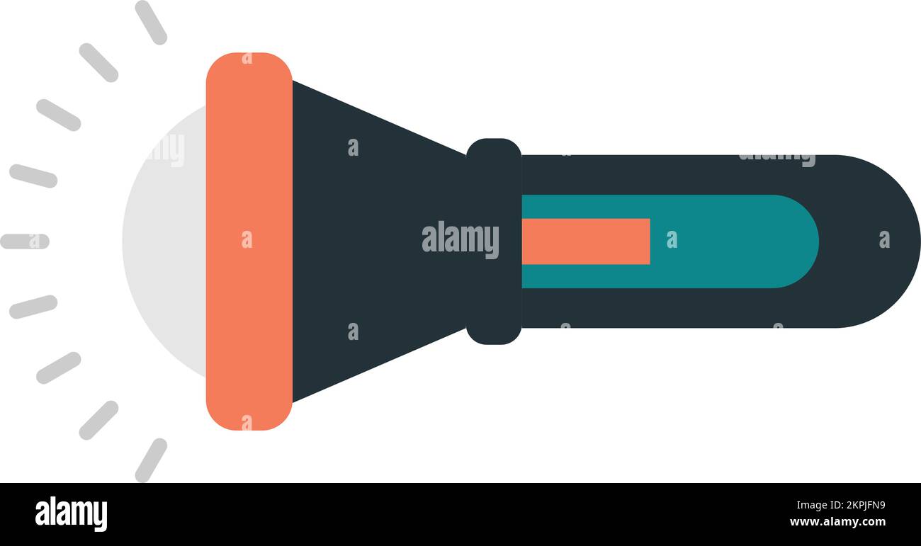 Flashlight in the dark Stock Vector Images - Alamy