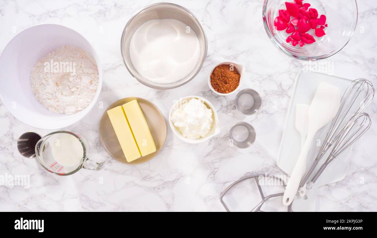 Red velvet cupcake Stock Photo - Alamy