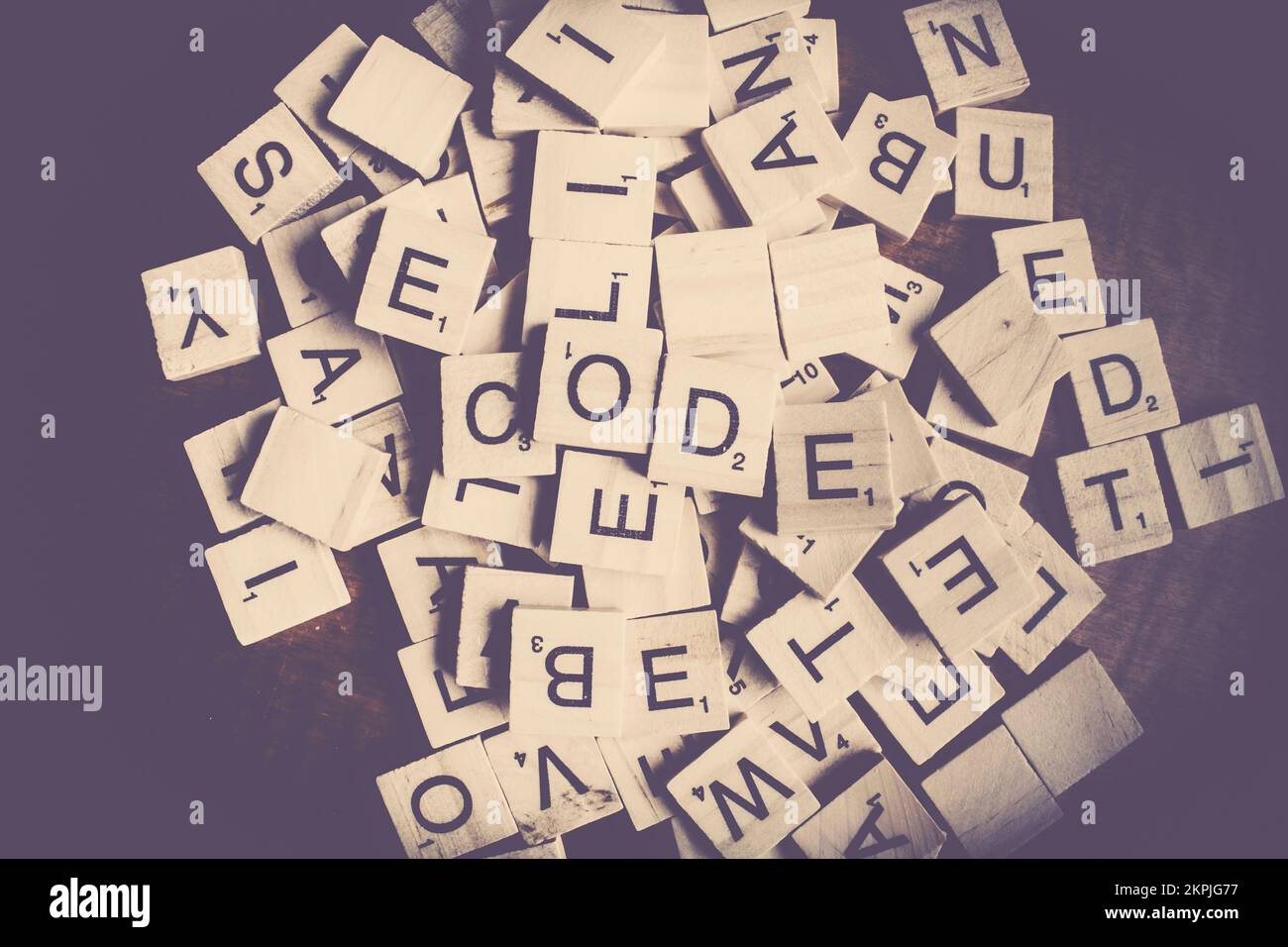 Vintage decode in gaming riddles with code break unveiled Stock Photo ...