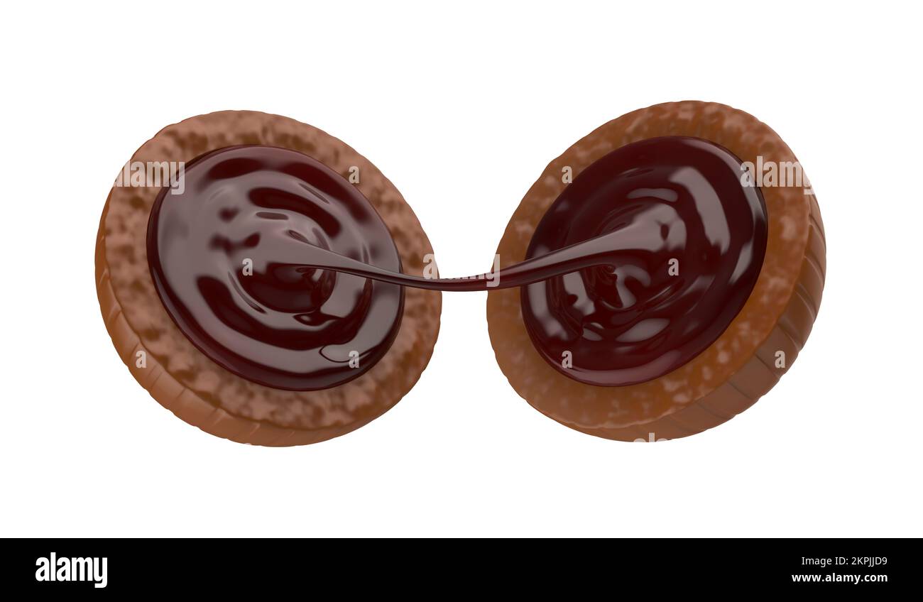 Milk chocolate candy with cherry filling inside Stock Photo - Alamy