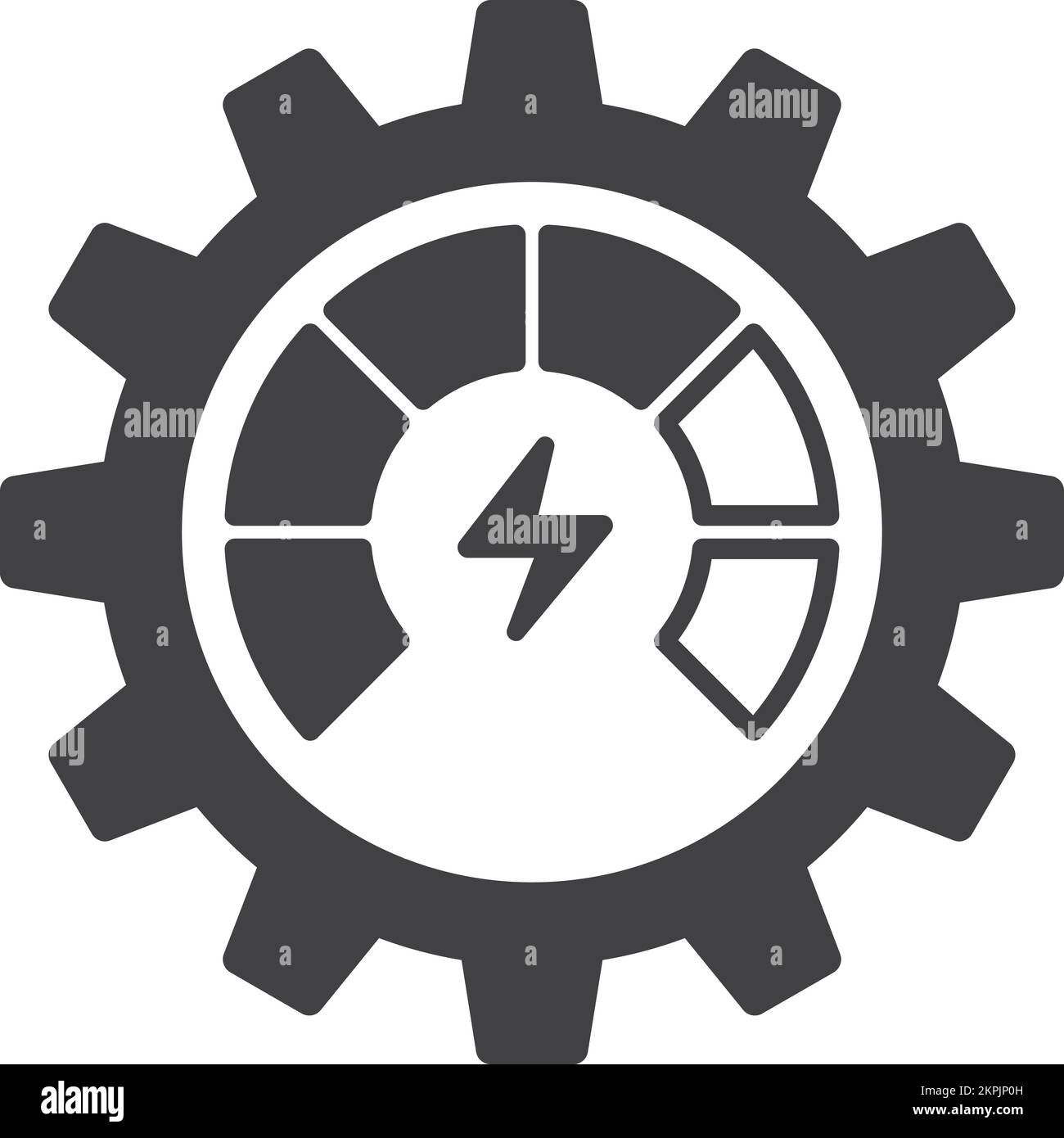 electric power illustration in minimal style isolated on background ...