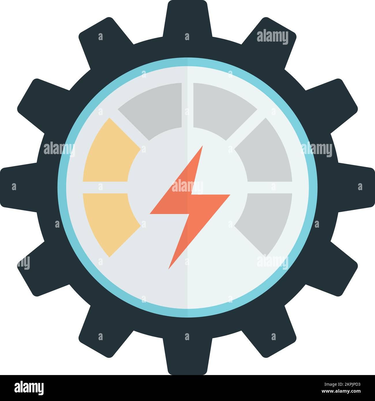 electric power illustration in minimal style isolated on background ...