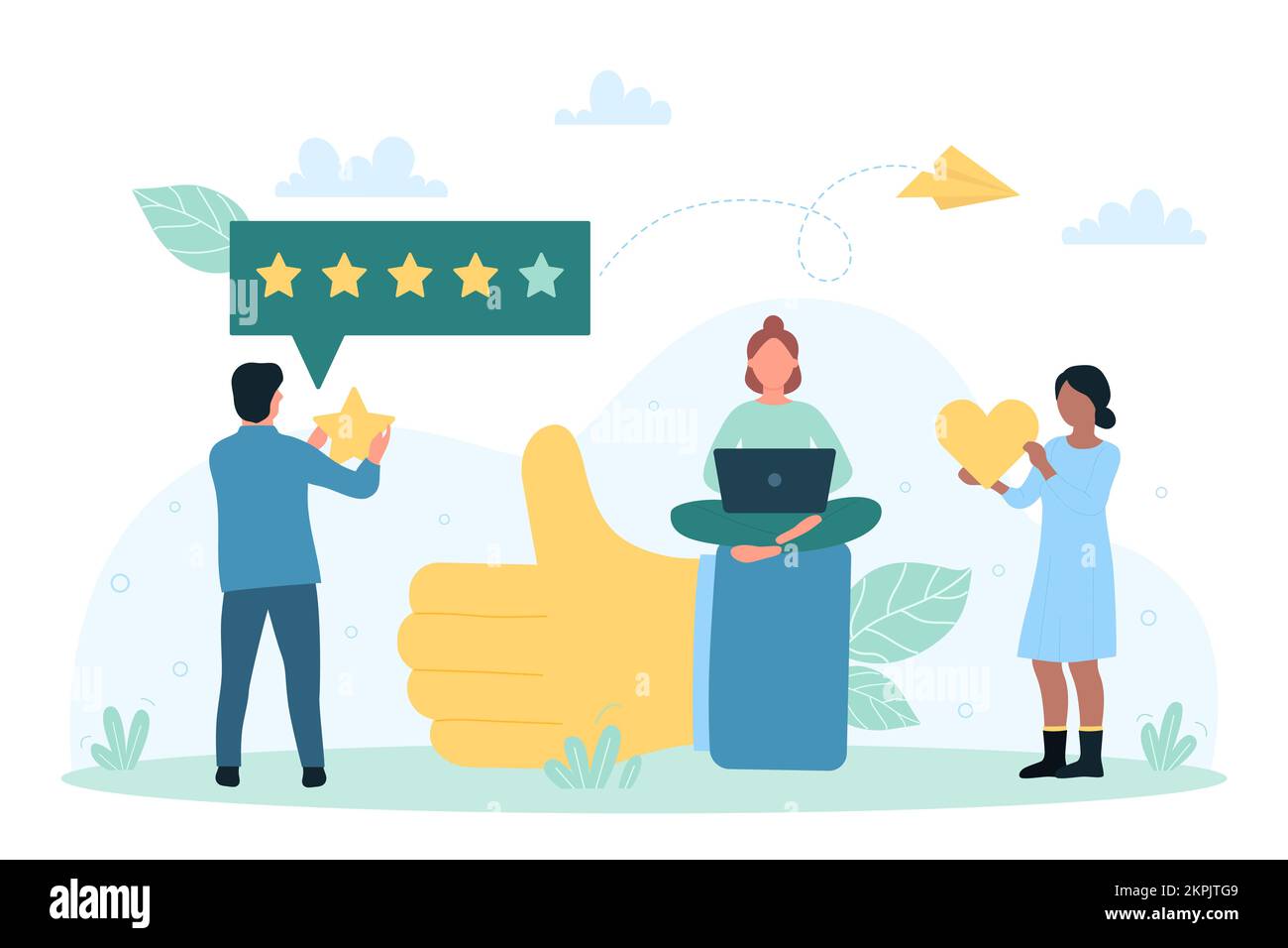 Illustration heart giving thumbs up hi-res stock photography and images ...