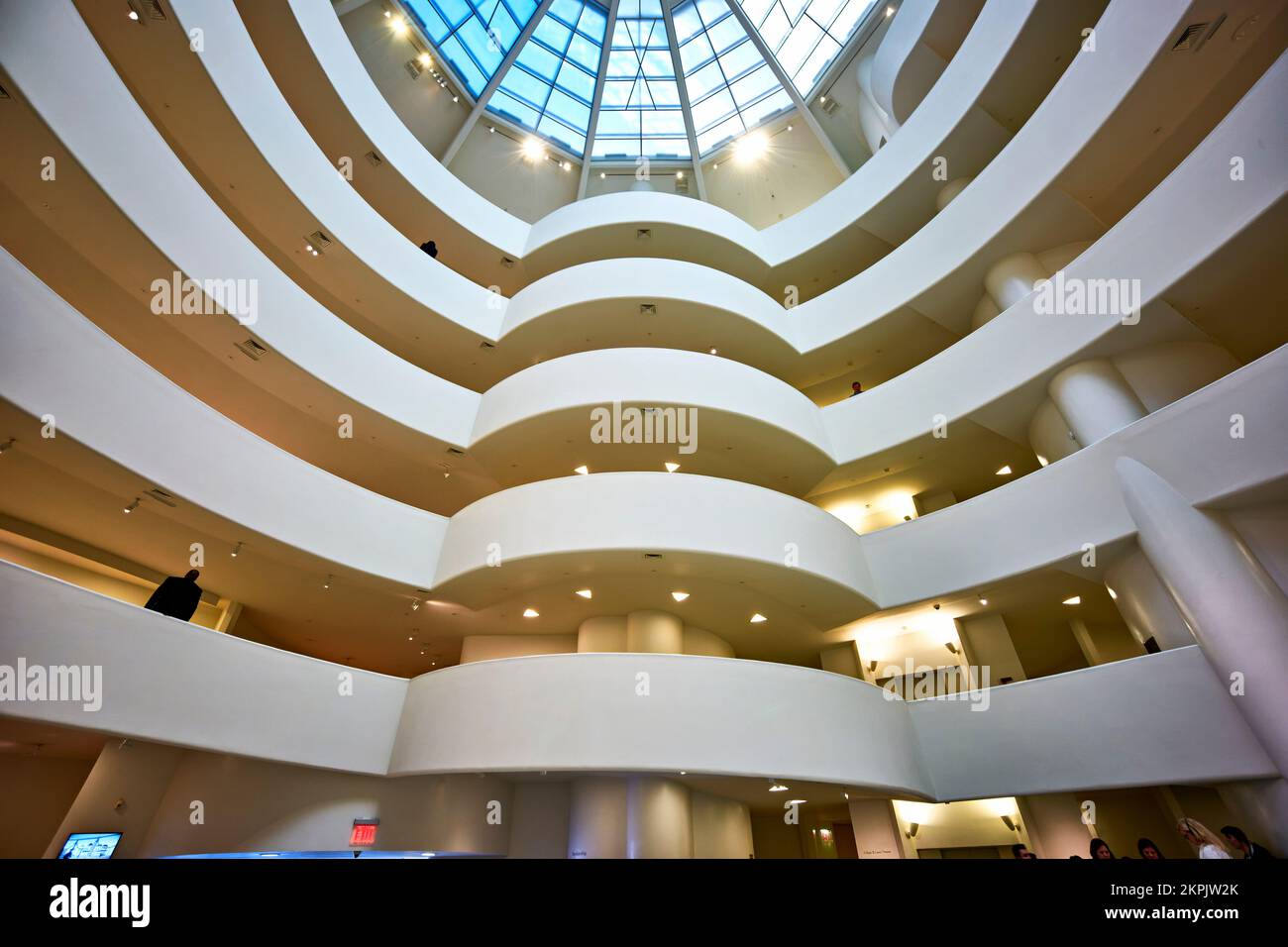 New York. Manhattan. United States. Solomon R. Guggenheim Museum Stock ...