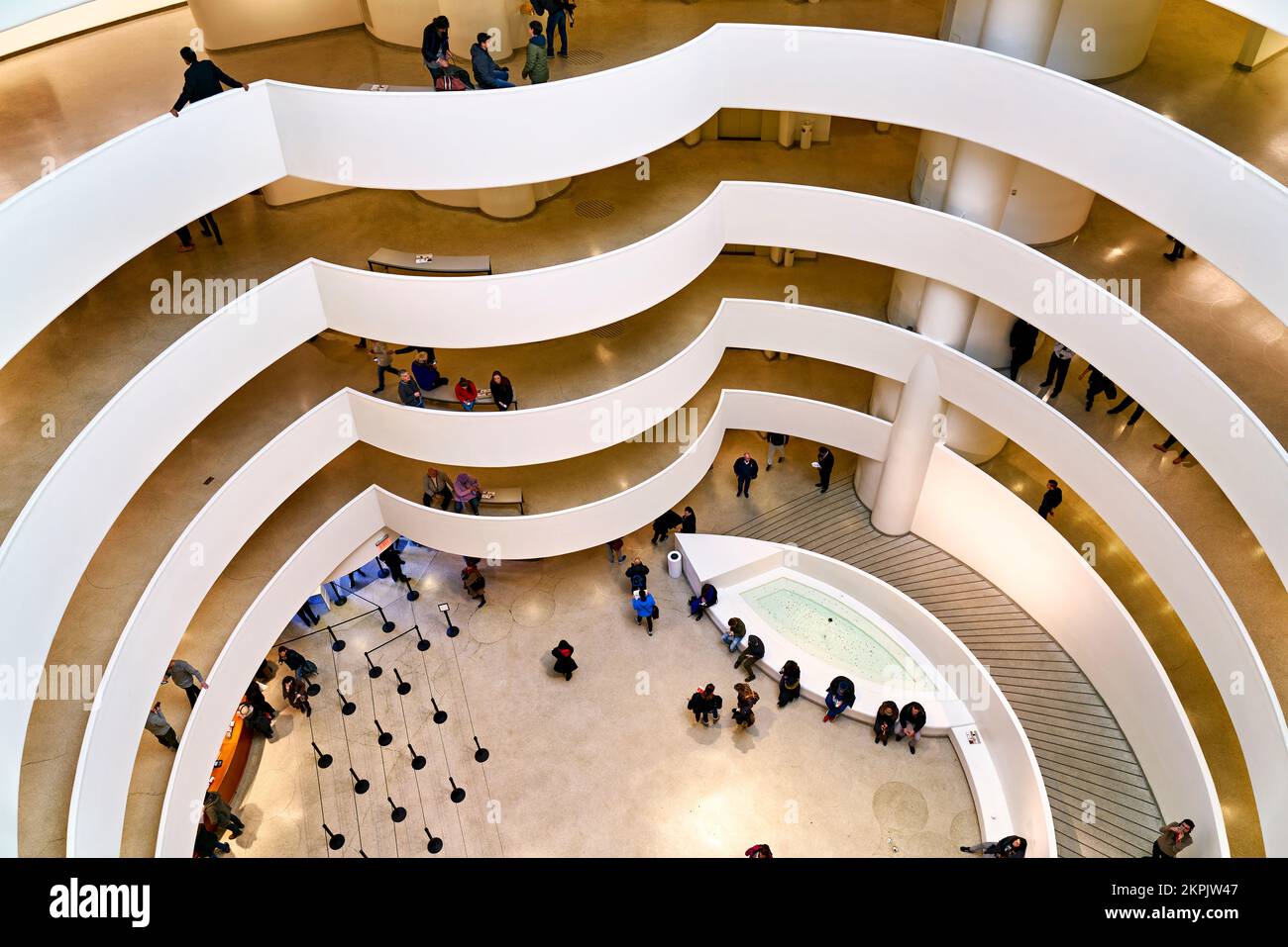 New York. Manhattan. United States. Solomon R. Guggenheim Museum Stock ...