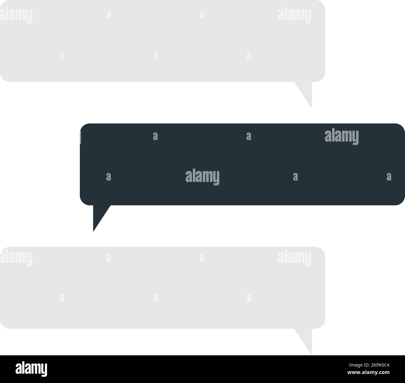 Message Boxes And Chats Illustration In Minimal Style Isolated On Background Stock Vector Image