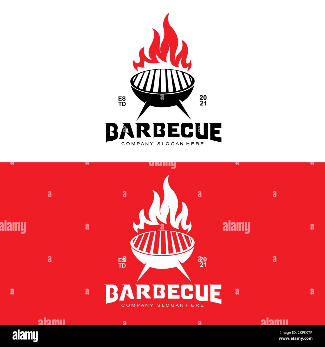 Barbeque Grill Logo, Grilled Food Vector, Design Suitable For Restaurant, Grill Shop, Smoked ...