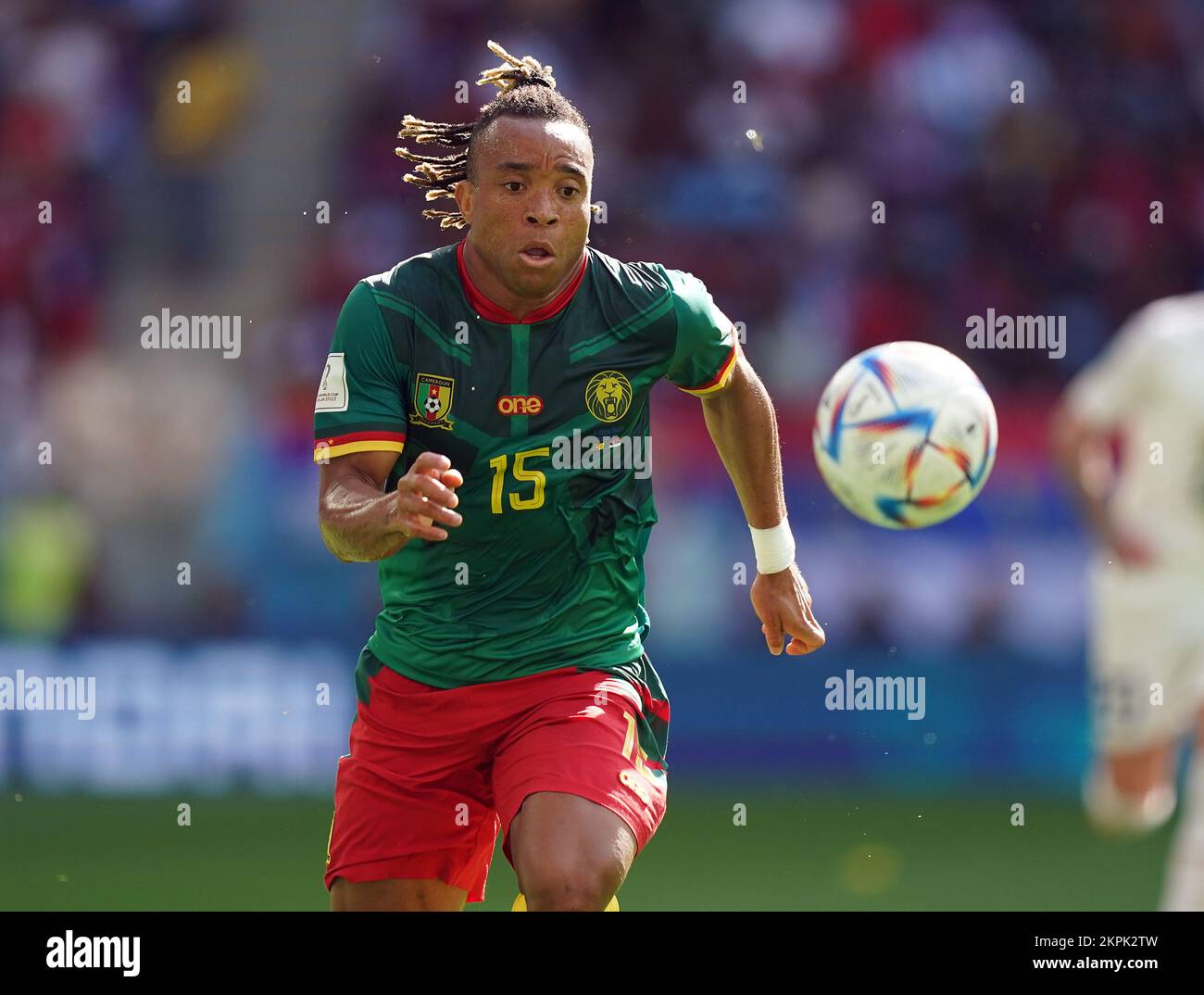 Cameroon's Pierre Kunde during the FIFA World Cup Group G match at the ...