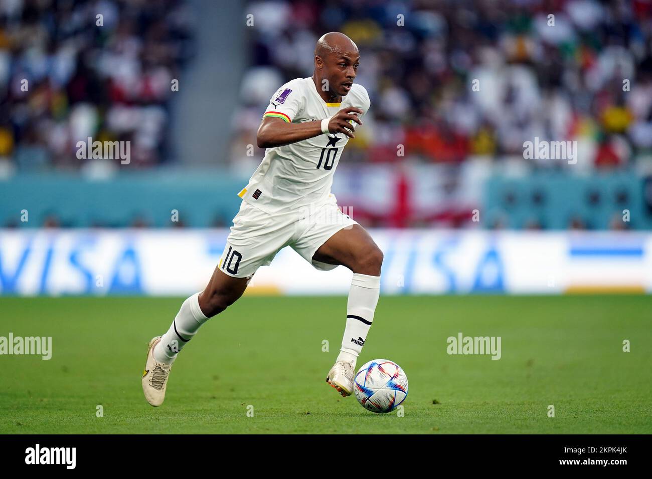 Ghana’s Andre Ayew during the FIFA World Cup Group H match at the ...