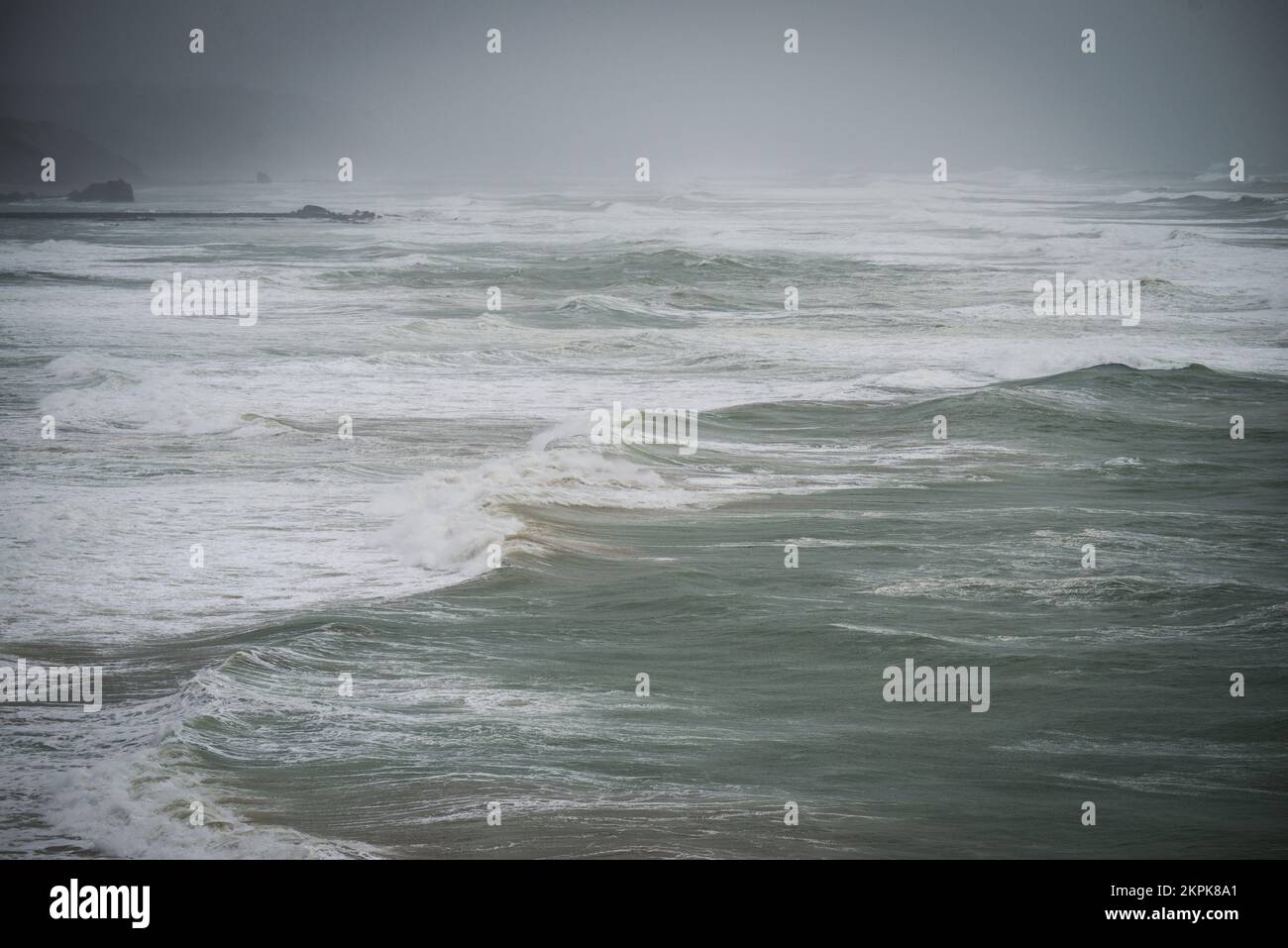 Winter Ocean, Biarritz, France Stock Photo - Alamy