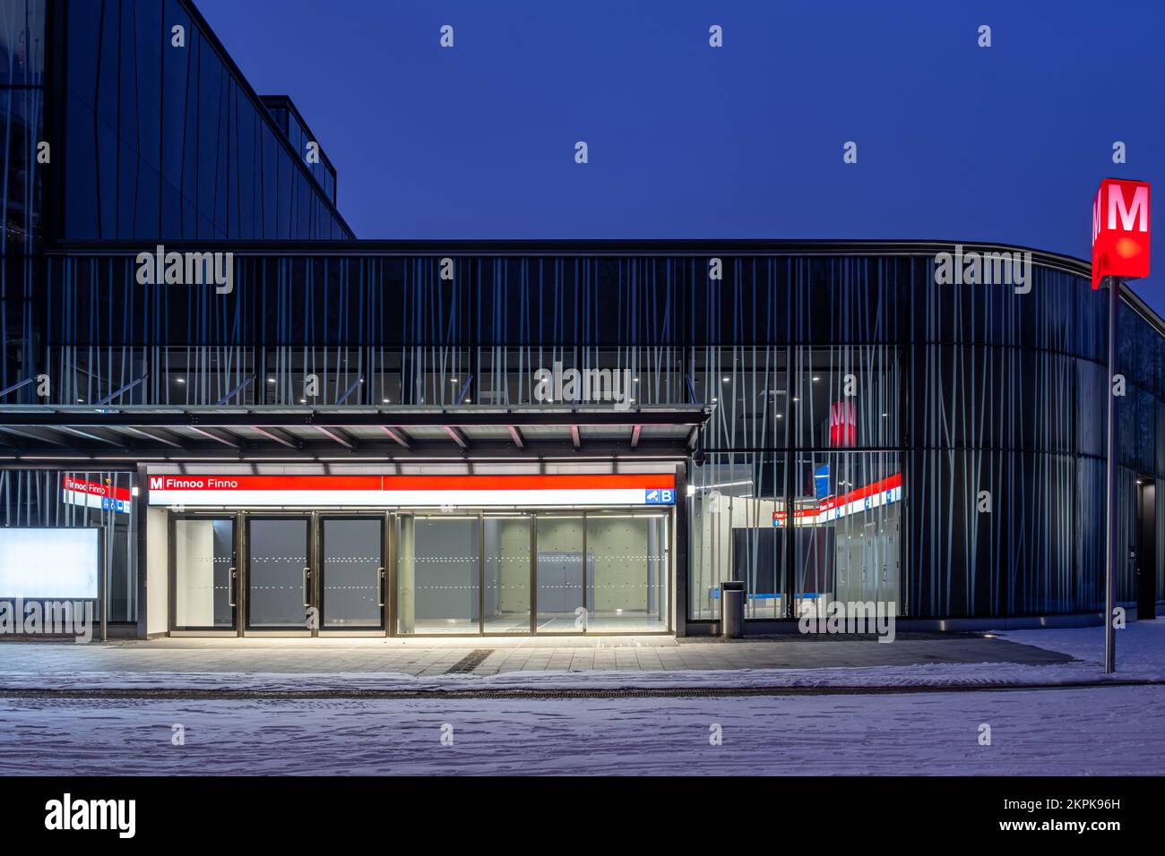 The brand-new Finnoo metro station in Espoo, Finland Stock Photo - Alamy
