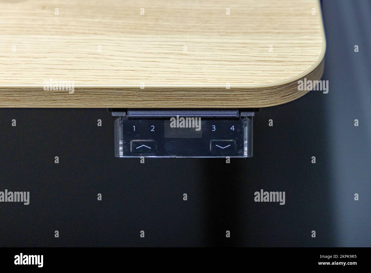 Control Board With Memory Electric Adjustable Work Desk Stock Photo - Alamy