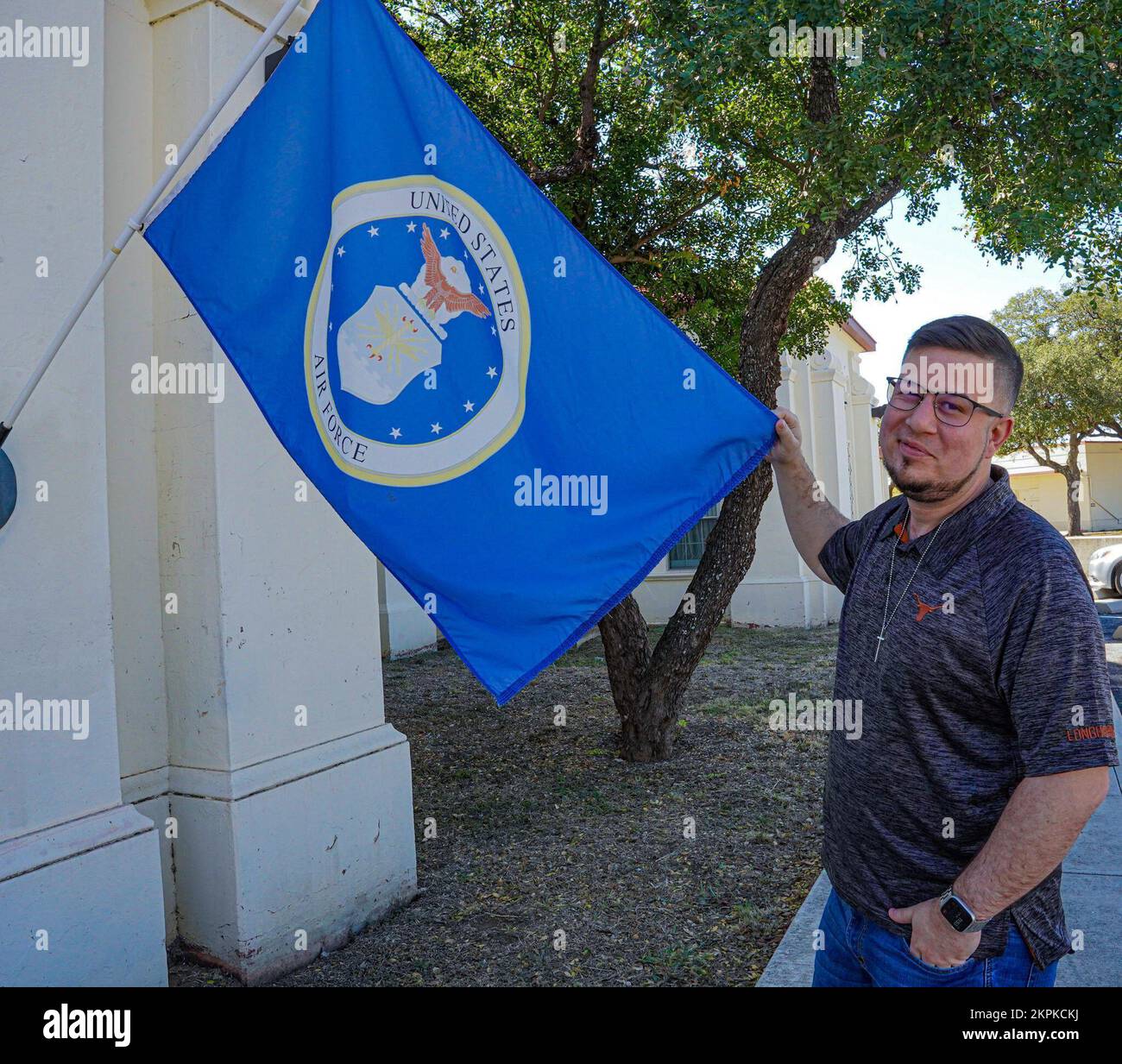 Brandon, Godinez, a U.S. Air Force IT specialist of the 690th ...