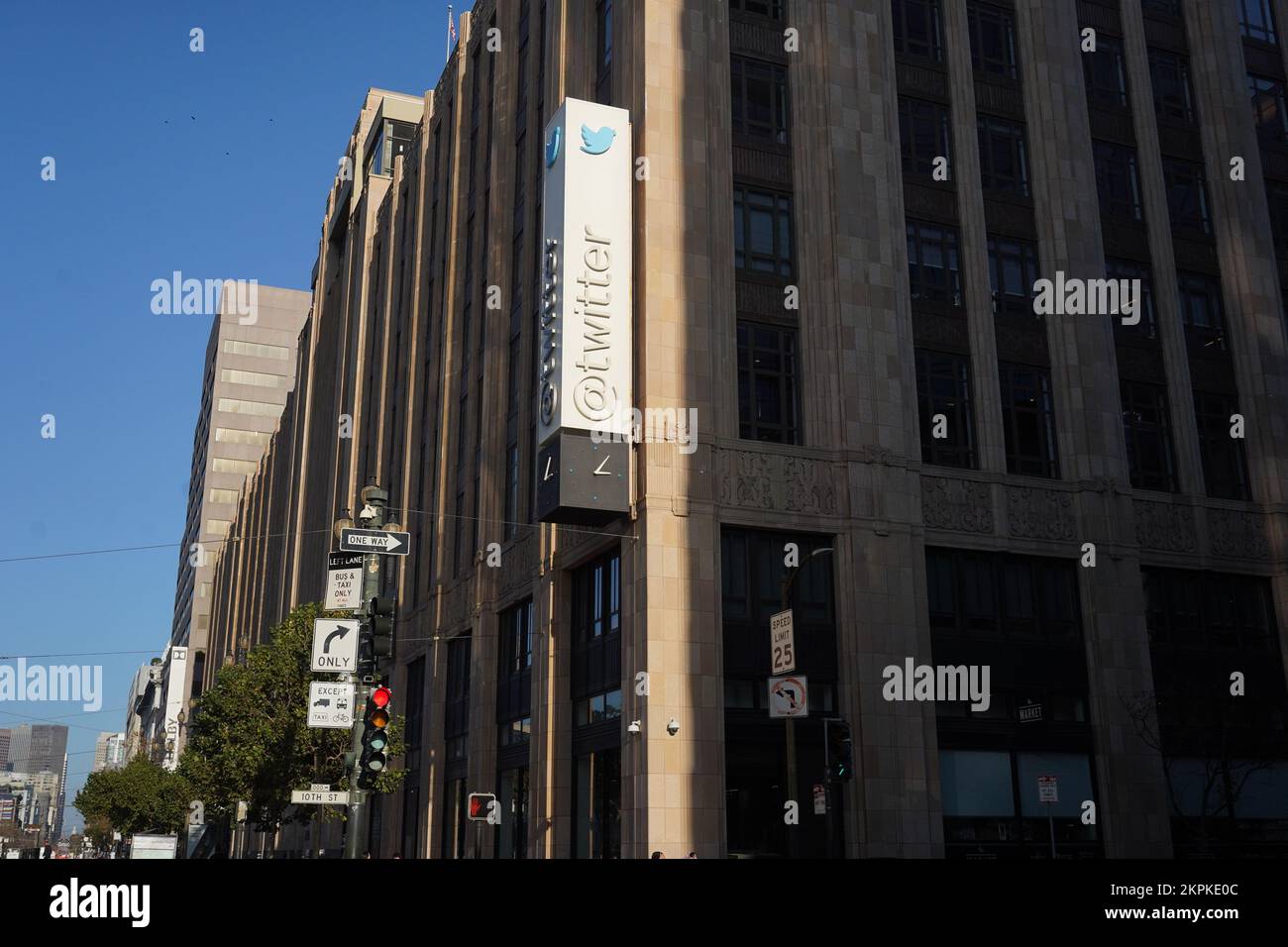 The Twitter headquarters building, Thursday, Nov. 24, 2022, in San ...