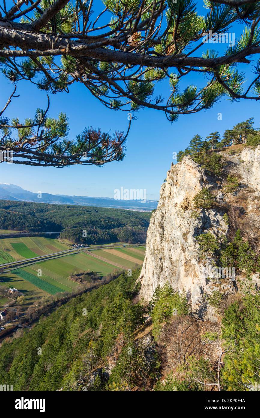 Scheiblingkirchen-Thernberg: artificial ruine Türkensturz, river Pitten ...
