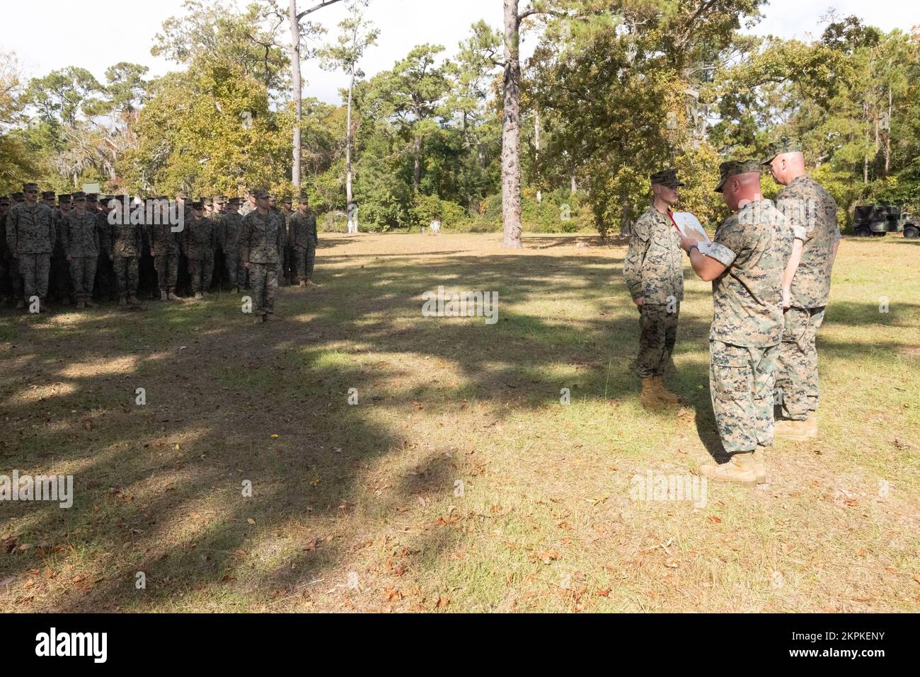 U.S. Marine Corps Cpl. Zachary Allen, a radio operator with 2nd Landing ...