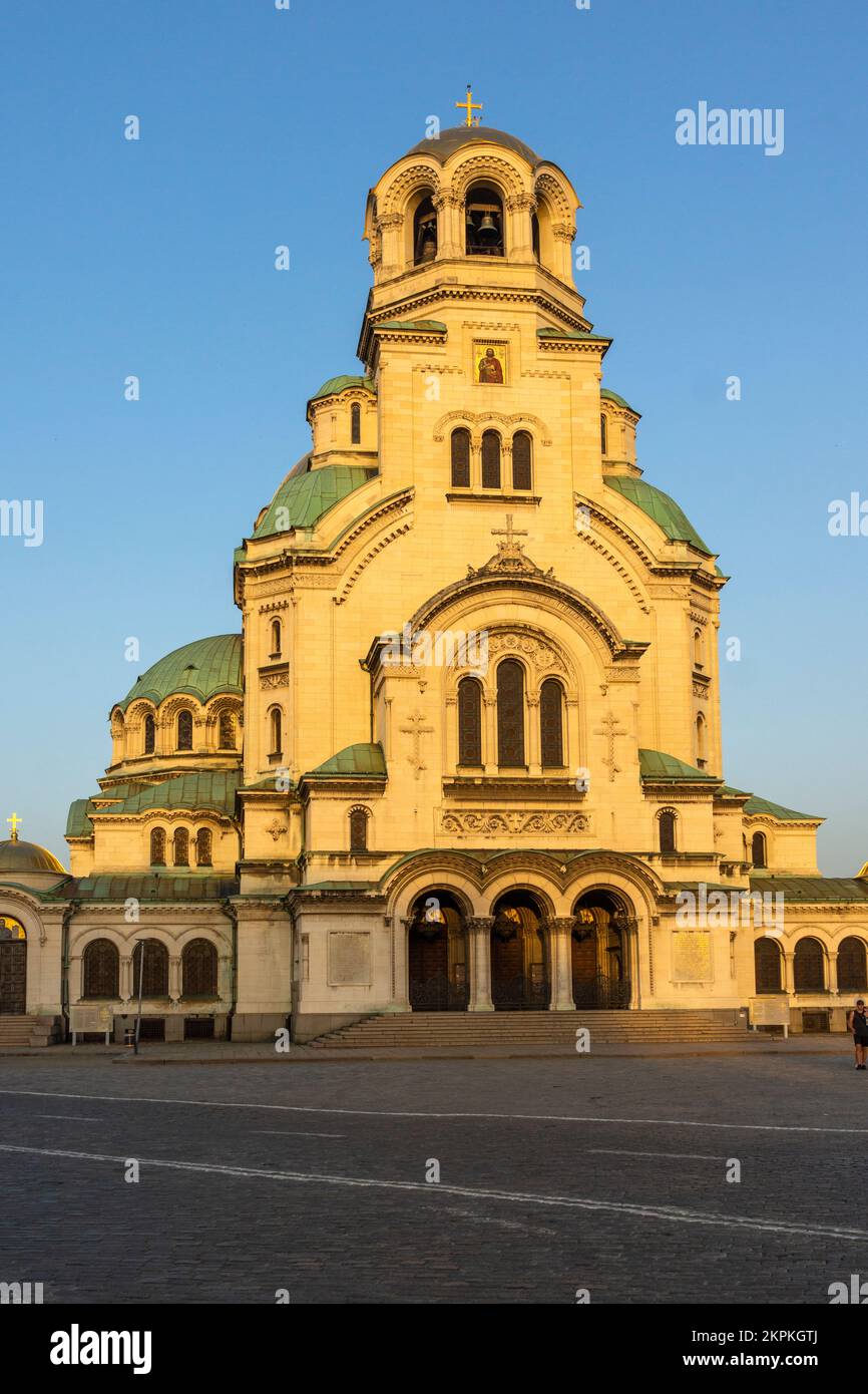 SOFIA, BULGARIA - JULY 30, 2021: Amazing Sunset panoramic view of ...